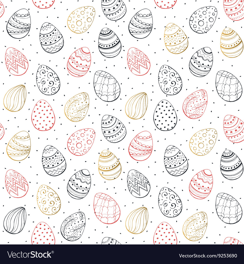 Easter seamless background Royalty Free Vector Image