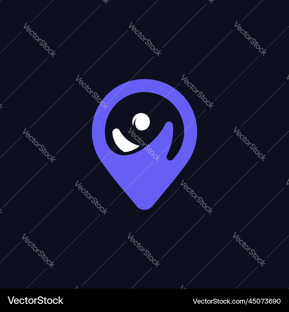 Kids zone logo designs concept community point Vector Image