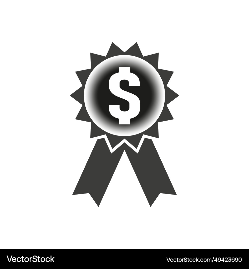 Money award icon eps 10 Royalty Free Vector Image
