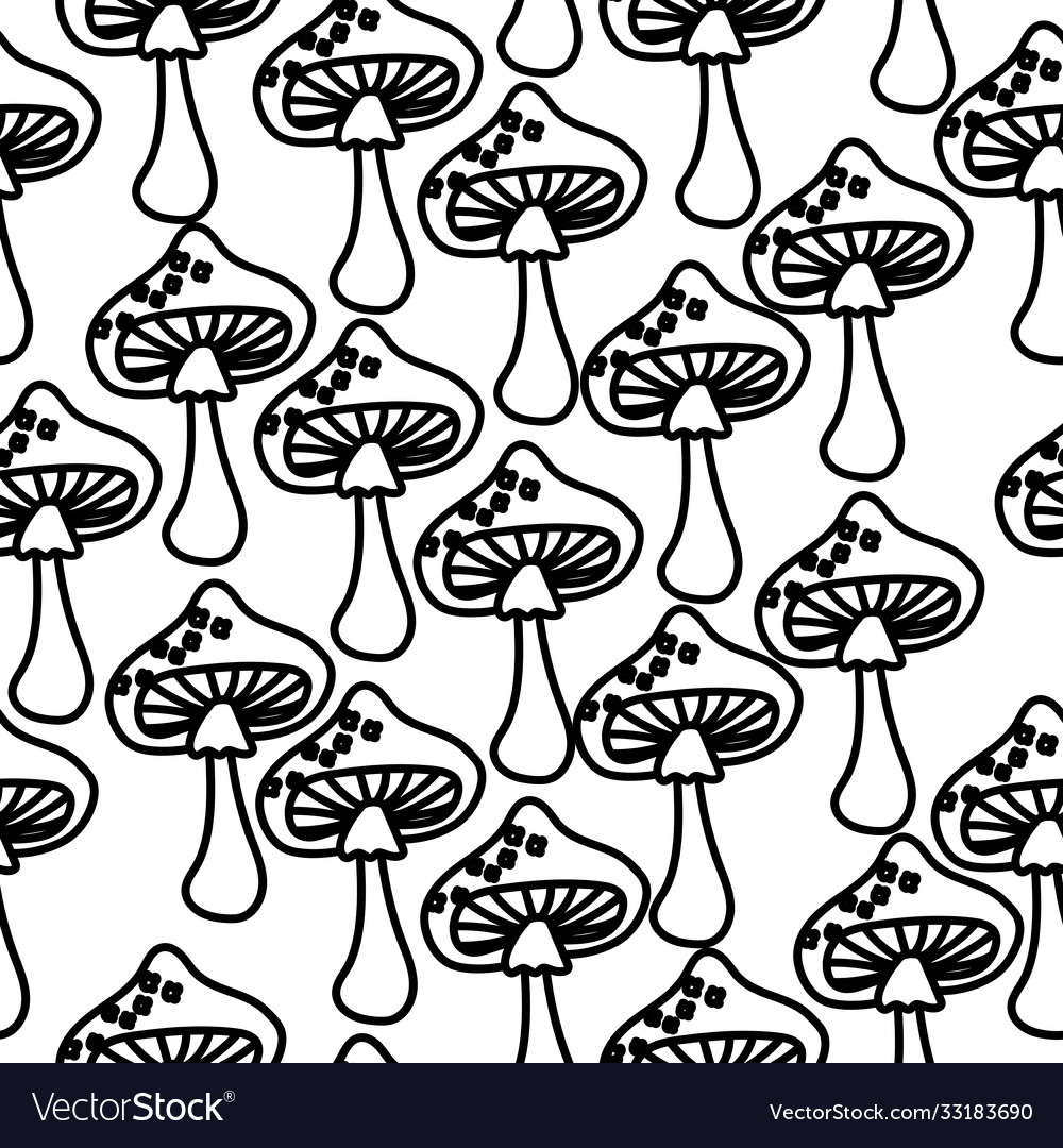 Outline seamless pattern Royalty Free Vector Image