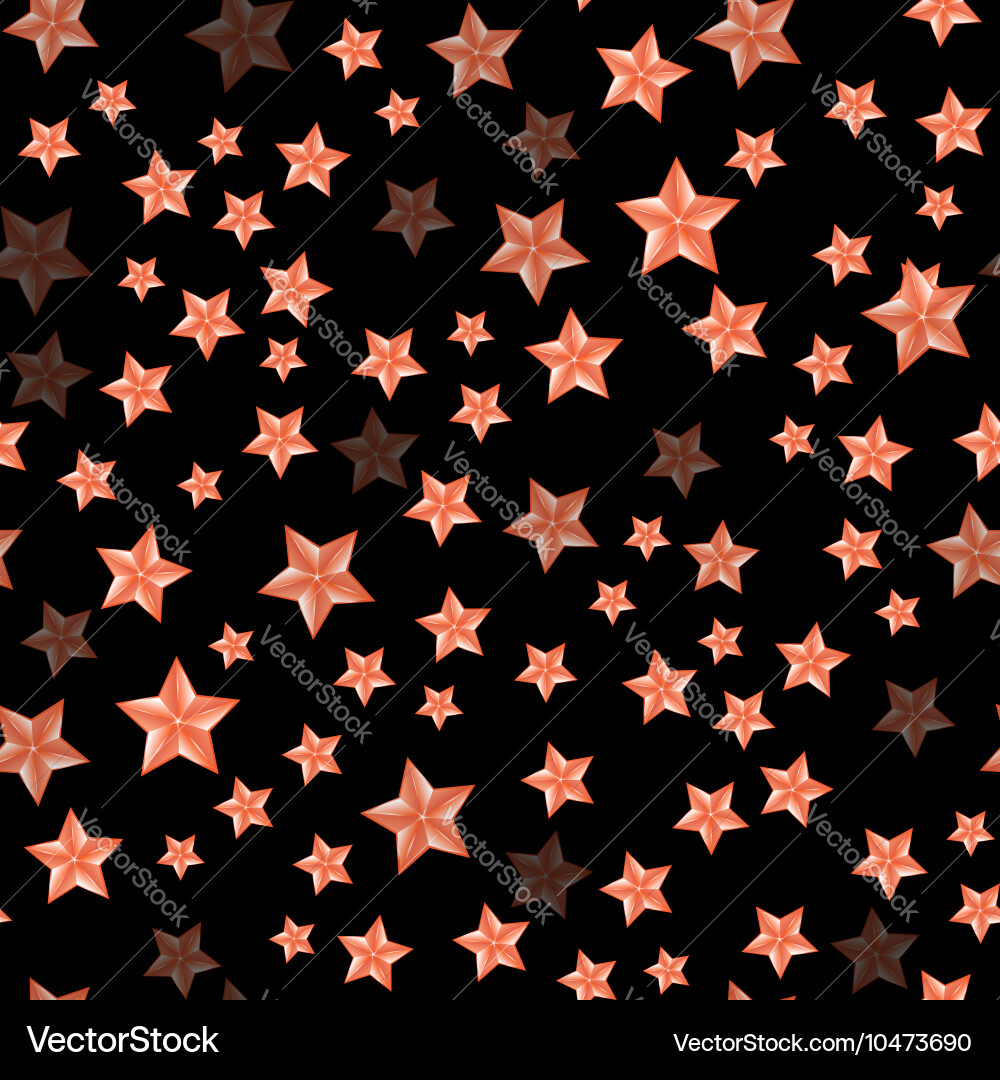 Set of red stars seamless starry pattern Vector Image