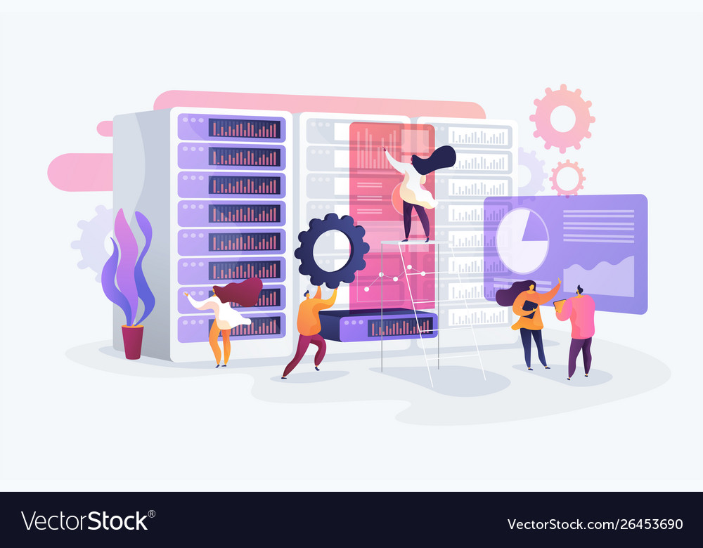 System administration concept Royalty Free Vector Image