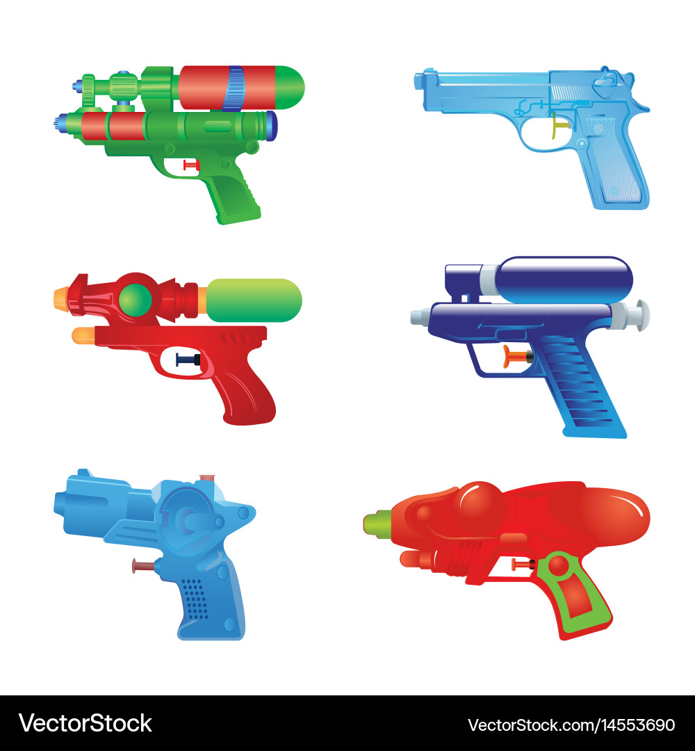 Water gun Royalty Free Vector Image - VectorStock