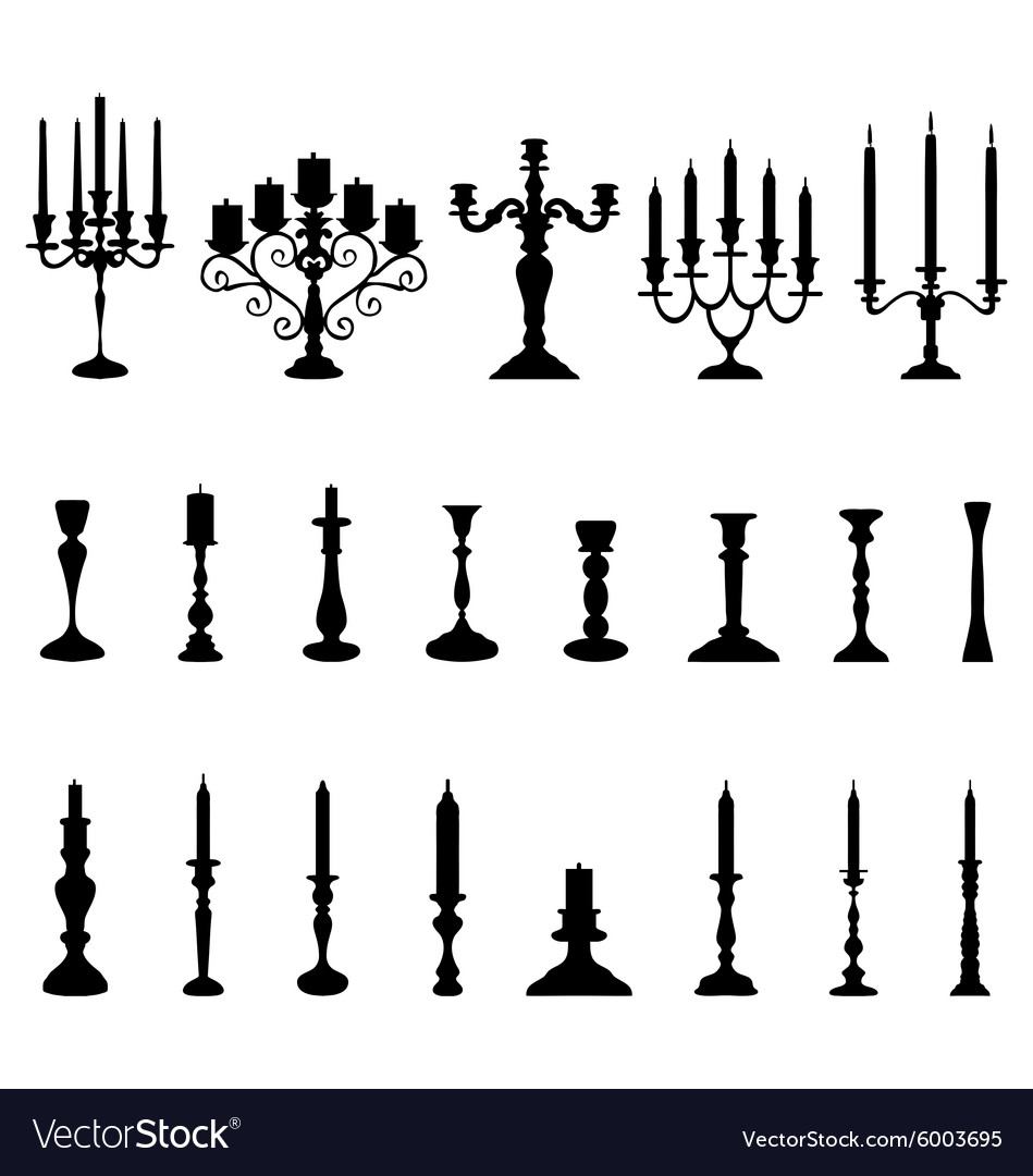 Candlesticks Royalty Free Vector Image - VectorStock