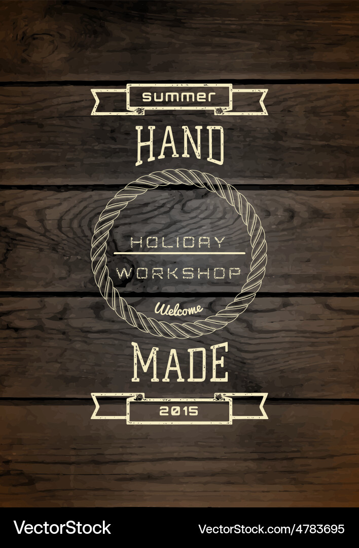 Handmade badges logos and labels for any use Vector Image