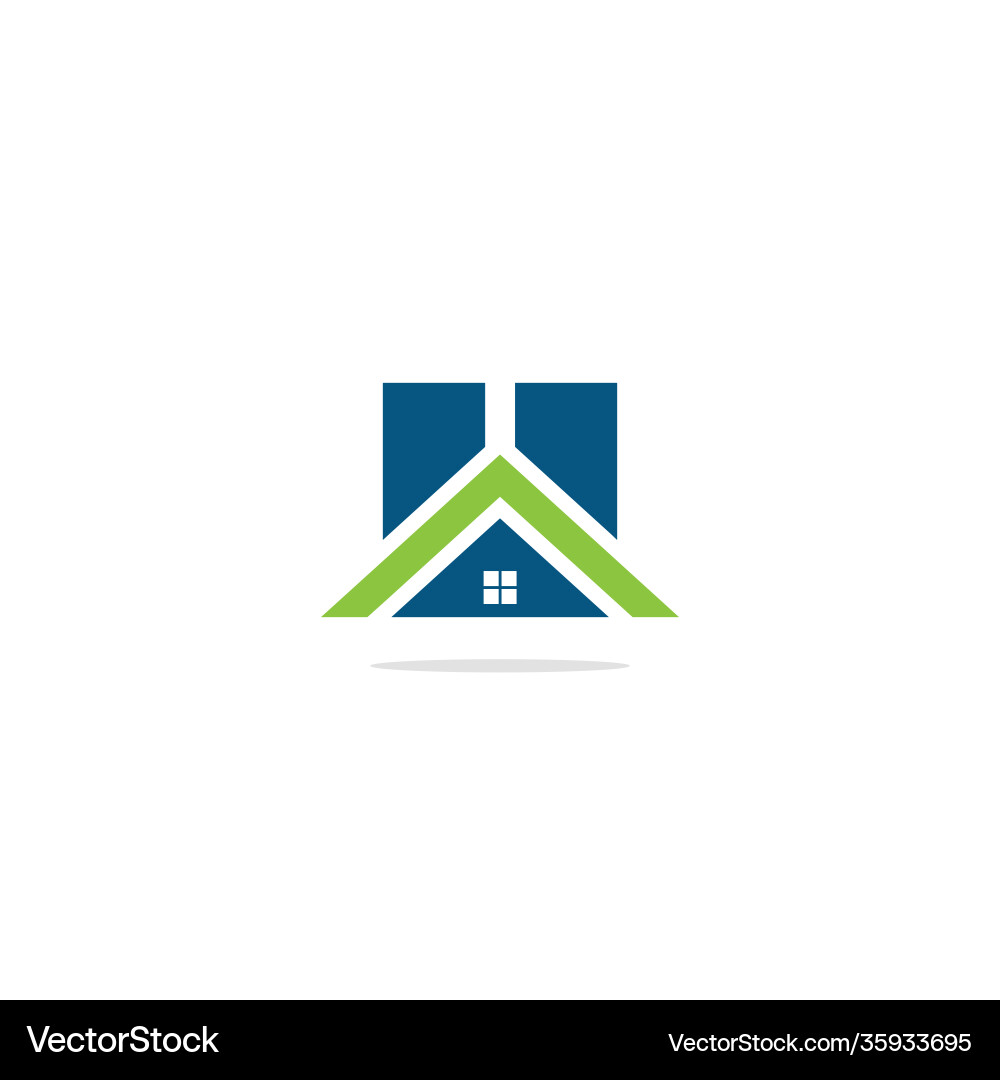 Home realty company logo Royalty Free Vector Image