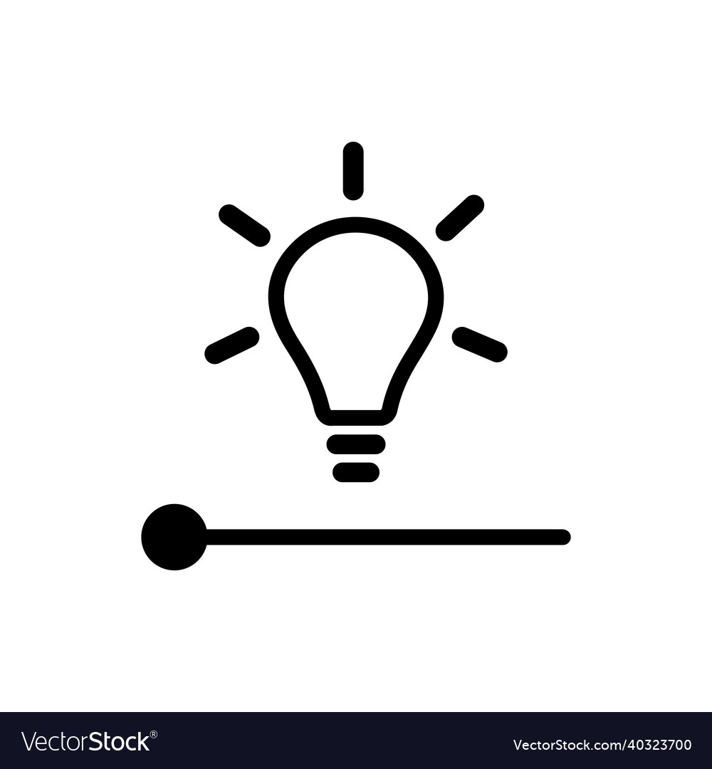 Brightness control Royalty Free Vector Image - VectorStock