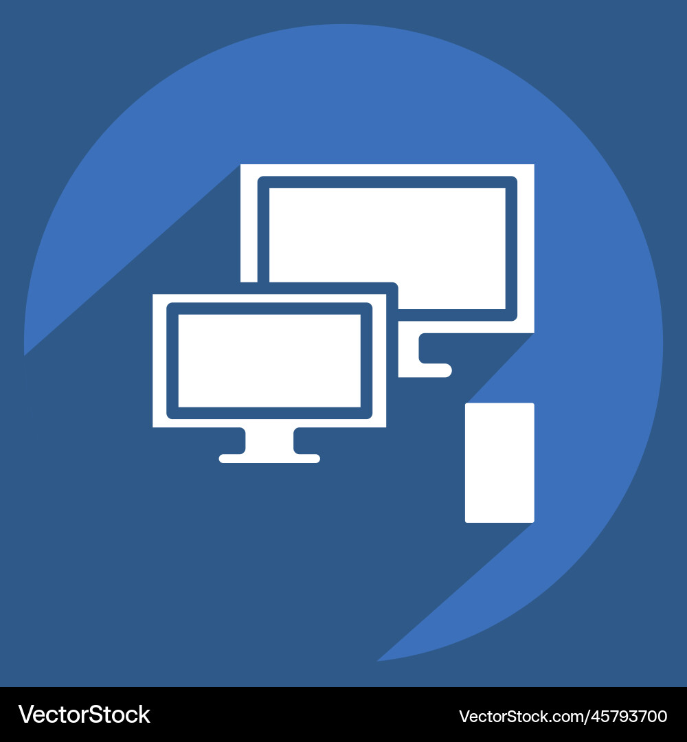 Icon responsive related to education symbol long Vector Image