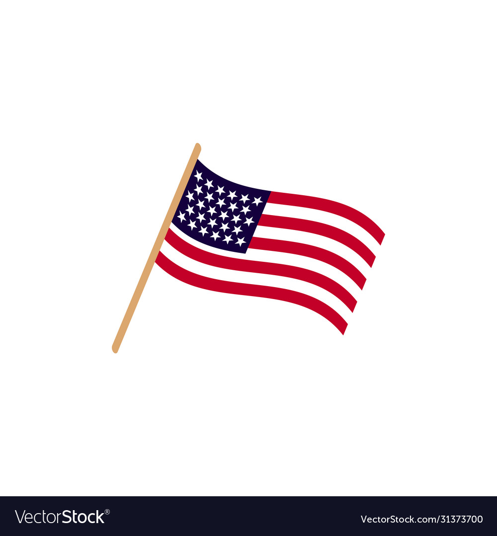 Usa flag graphic design template isolated Vector Image
