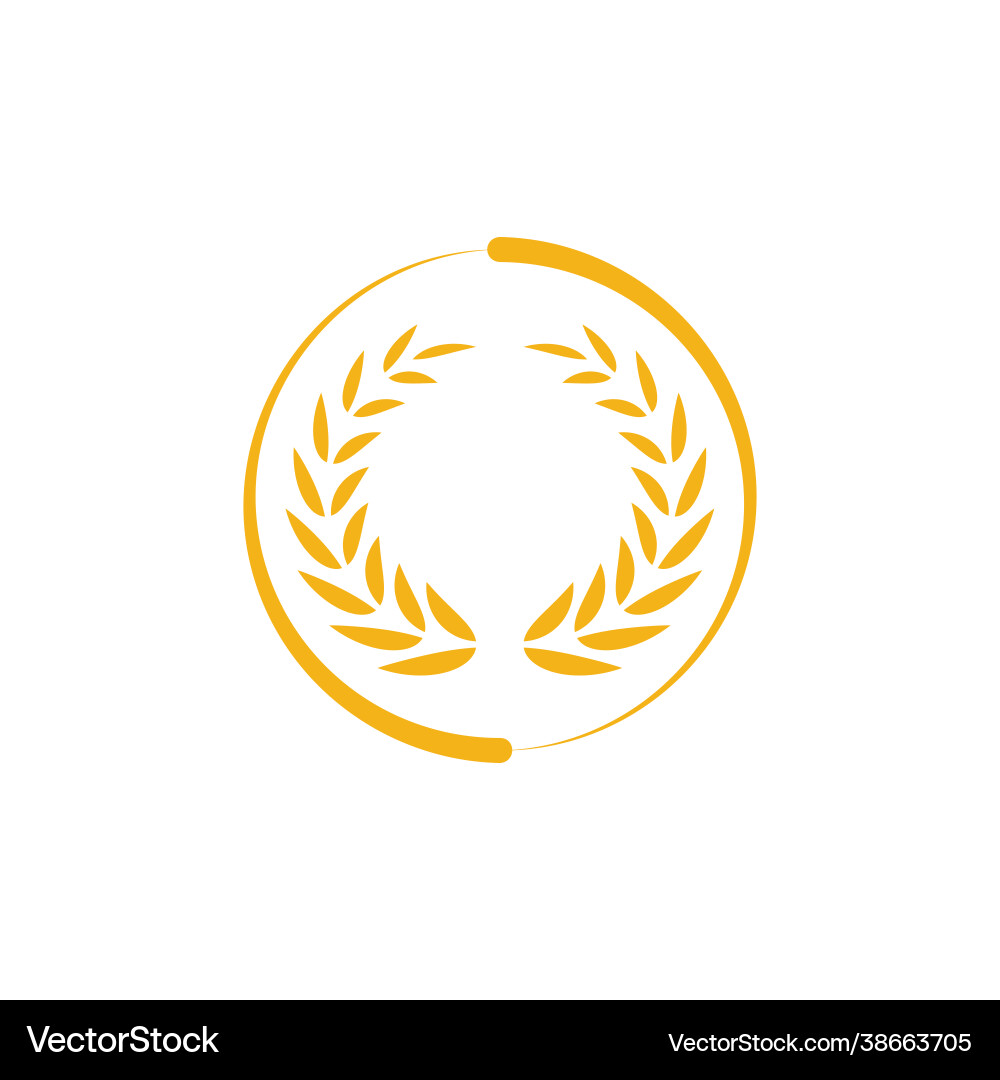Agriculture wheat rice icon design Royalty Free Vector Image