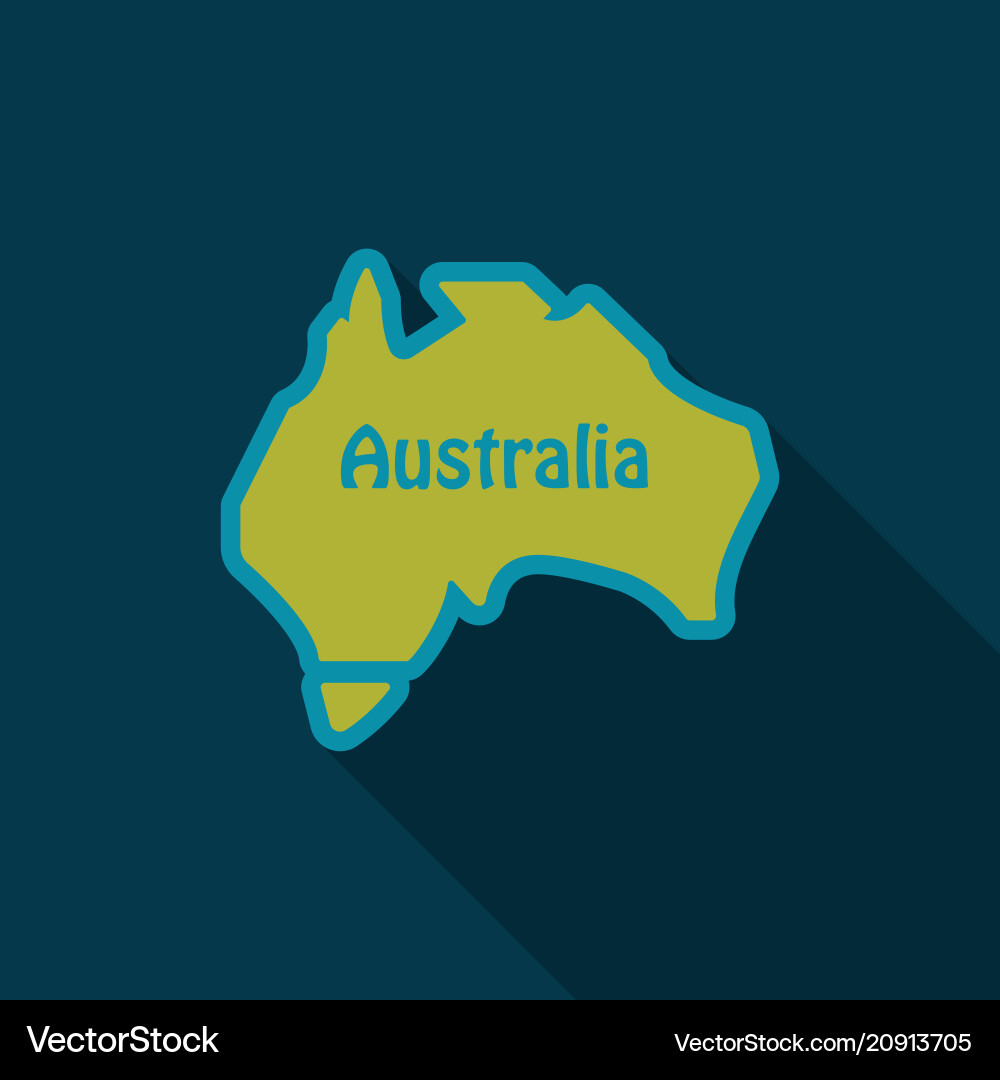 Australia - highly detailed map of Royalty Free Vector Image