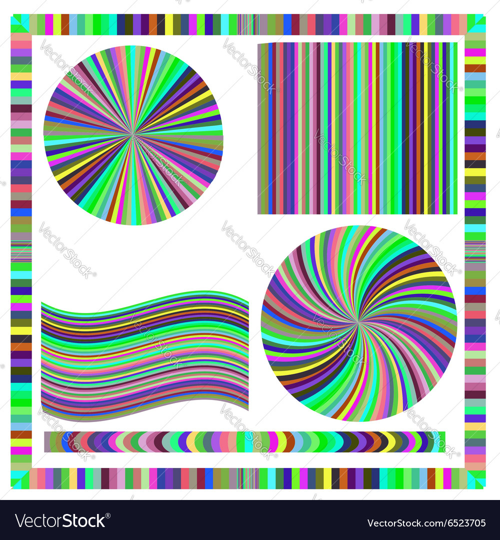Colorful frame and circle Royalty Free Vector Image