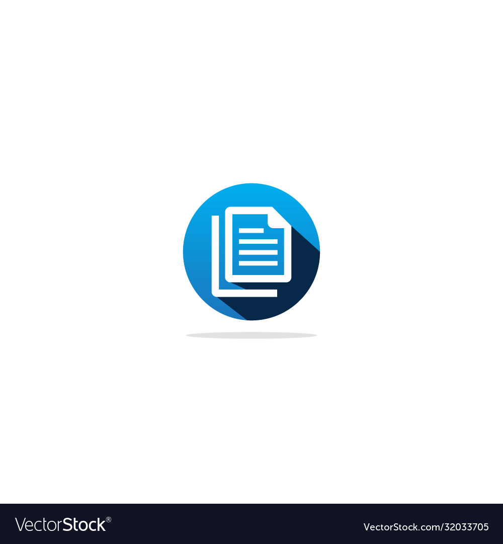 Document icon logo Royalty Free Vector Image - VectorStock