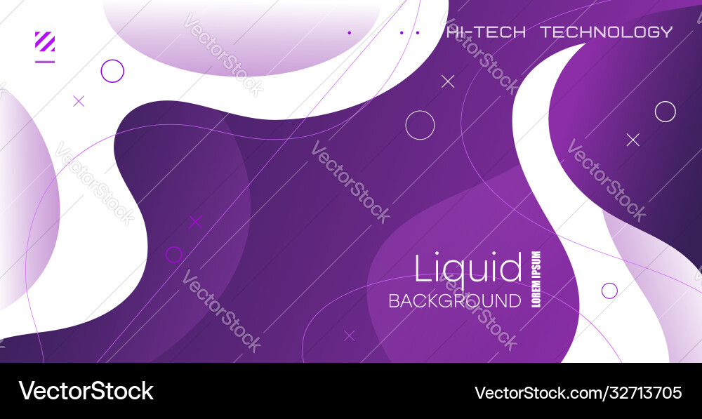 Liquid background with gradient shapes fluid Vector Image