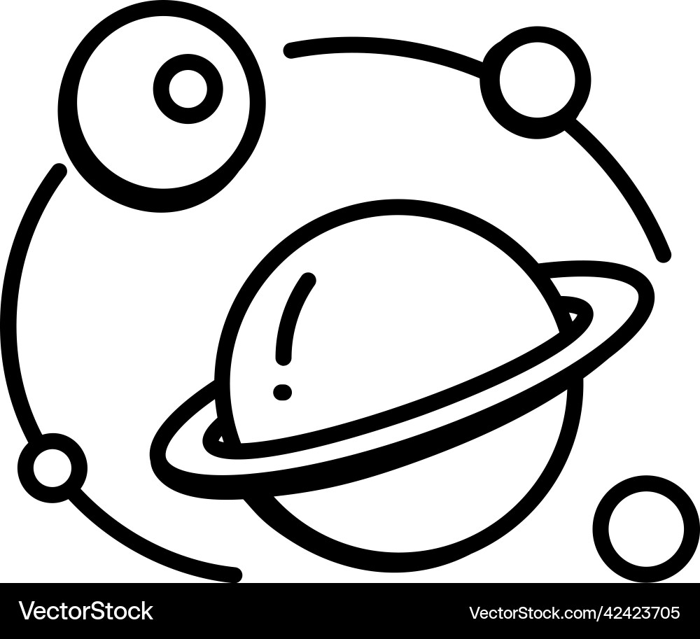 Planetary System Royalty Free Vector Image Vectorstock