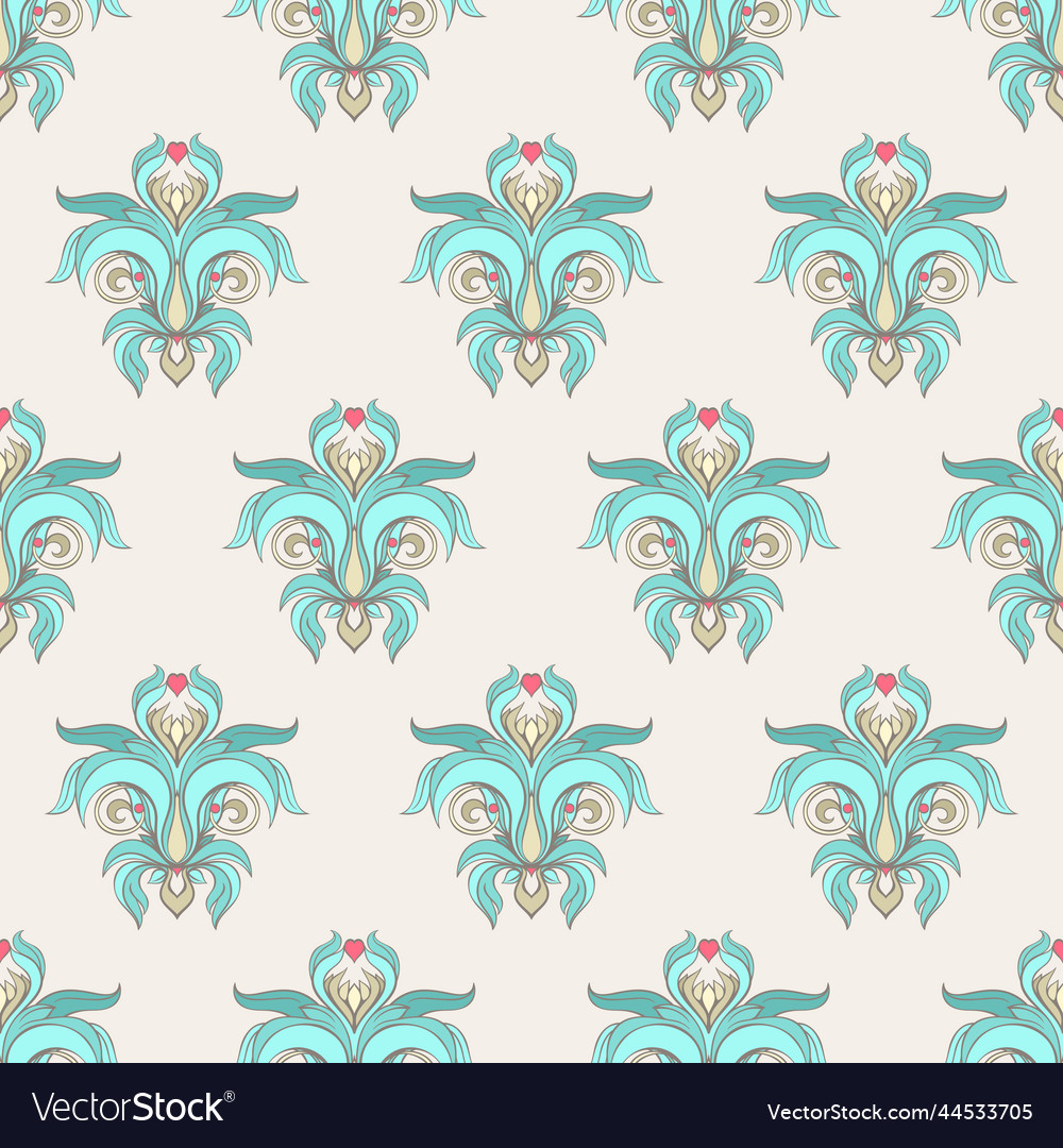 Seamless blue pattern Royalty Free Vector Image