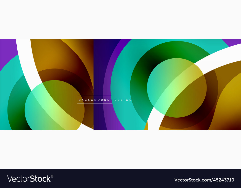 Abstract background with color geometric shapes Vector Image