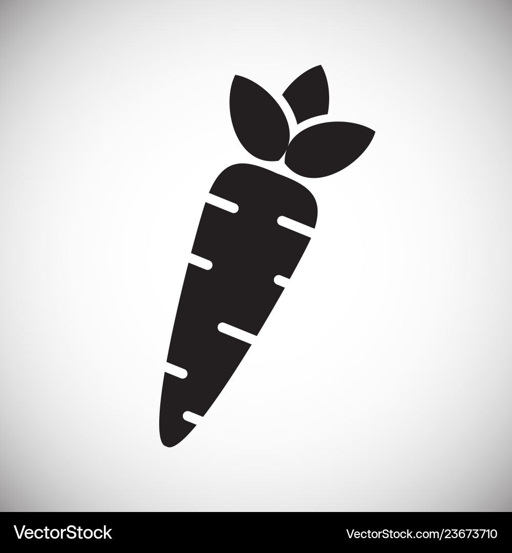 Carrot icon on white background for graphic Vector Image