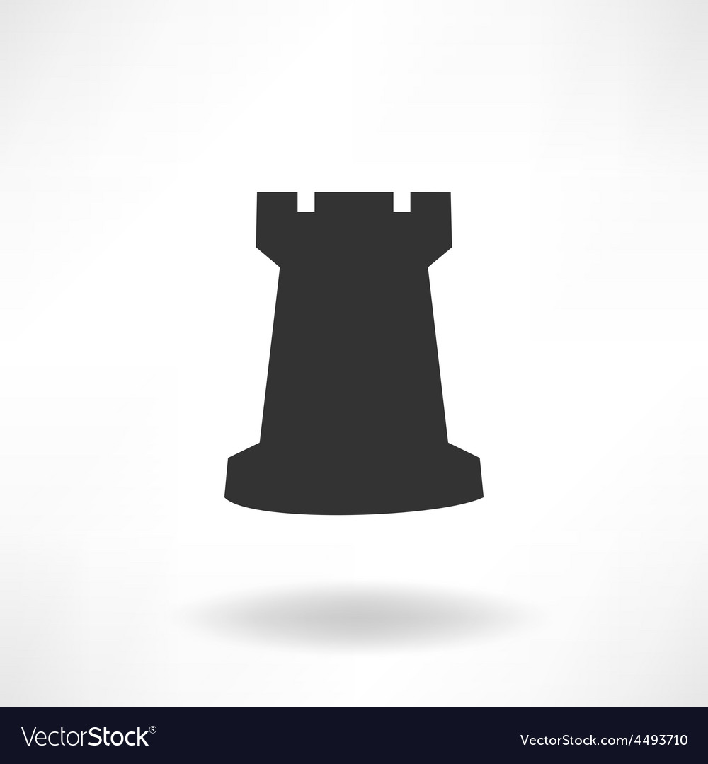 Chess rook icon Royalty Free Vector Image - VectorStock