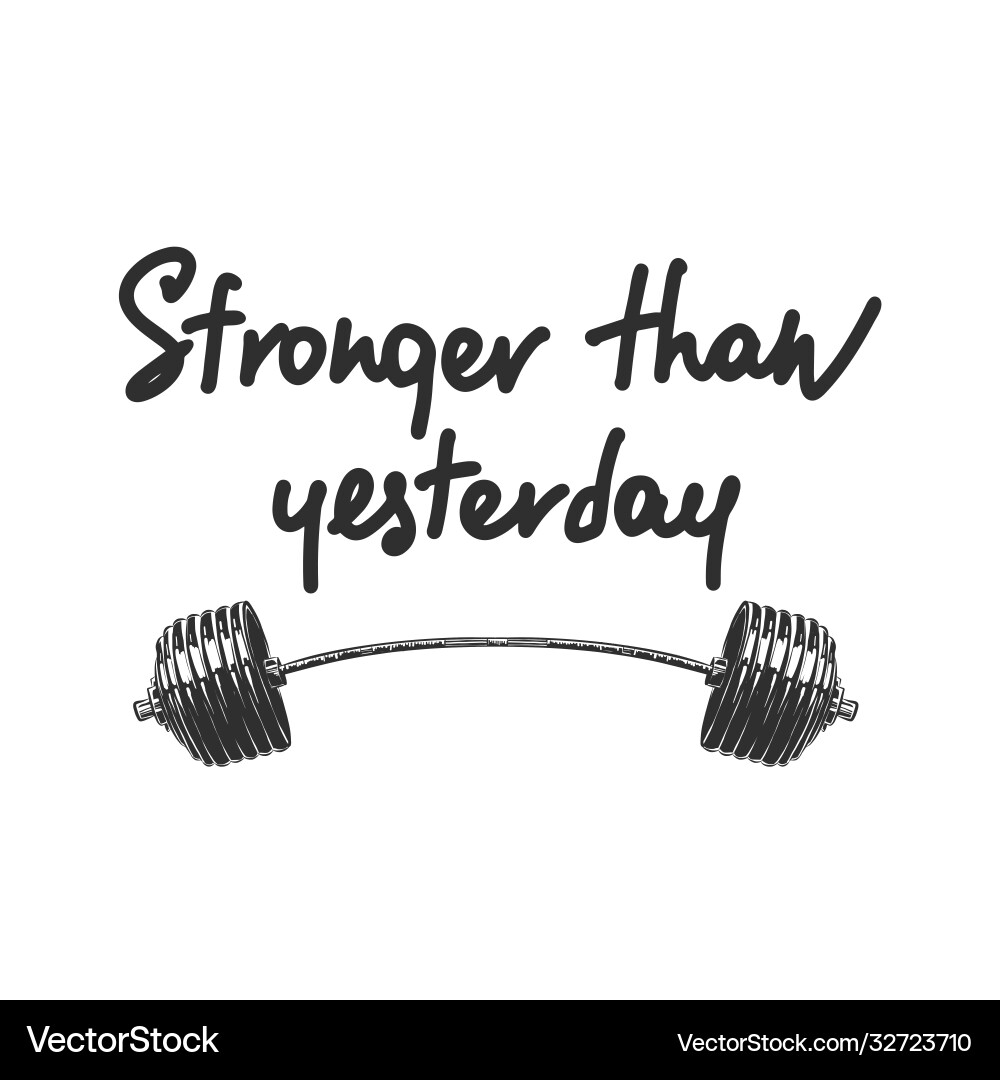 Poster with hand drawn unique lettering design Vector Image