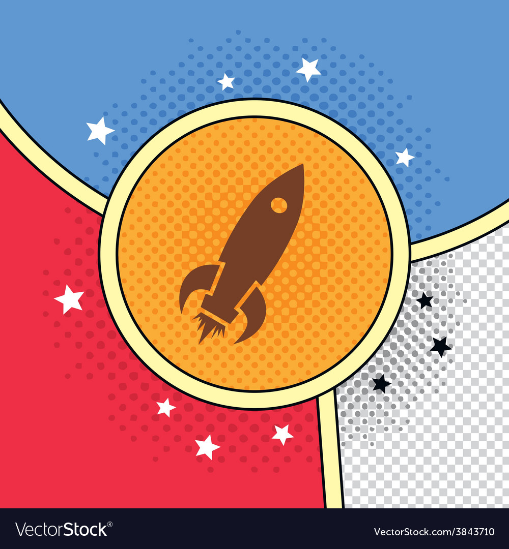 Space shuttle rocket Royalty Free Vector Image