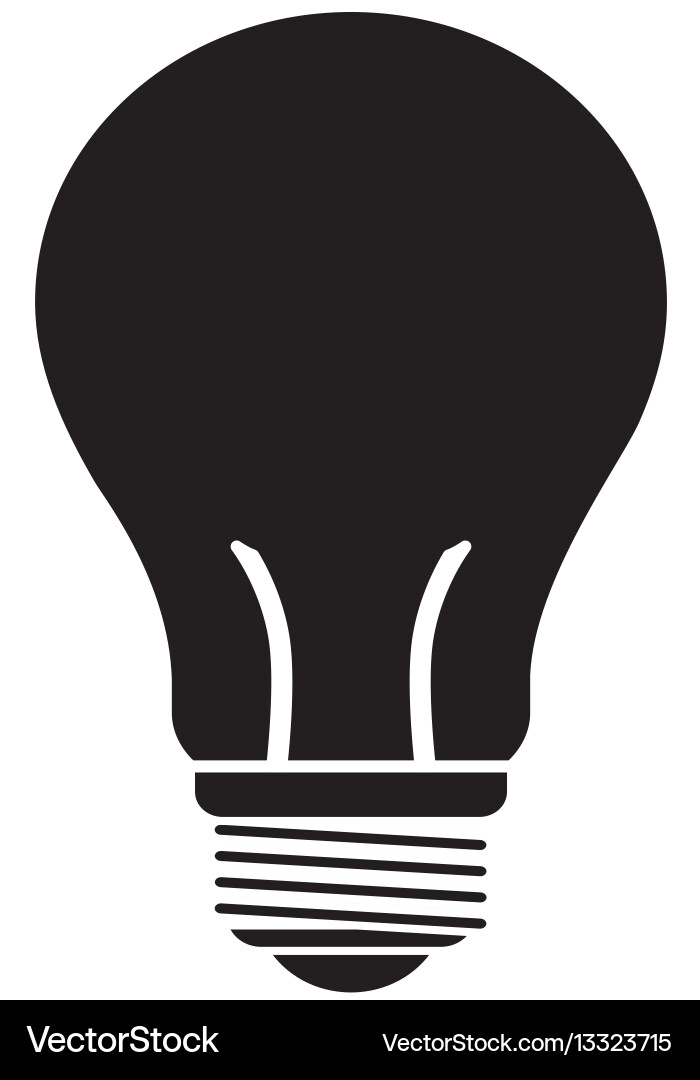 Bulb big idea Royalty Free Vector Image - VectorStock