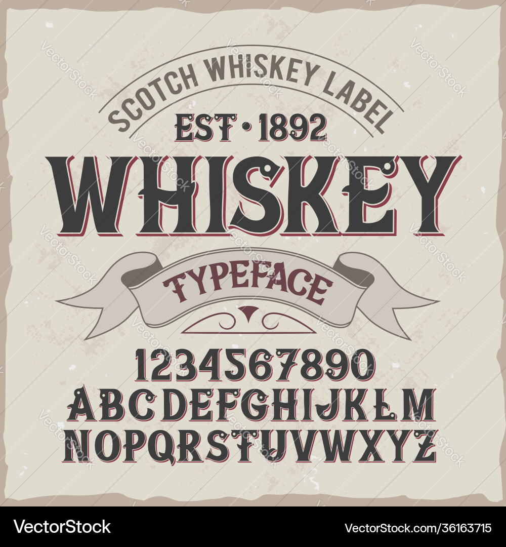 Good handcrafted font for any label design Vector Image