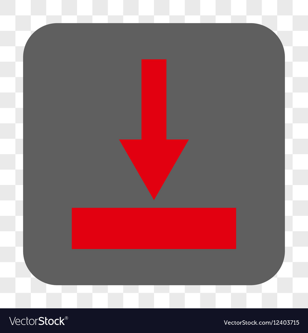 Move bottom rounded square button Royalty Free Vector Image