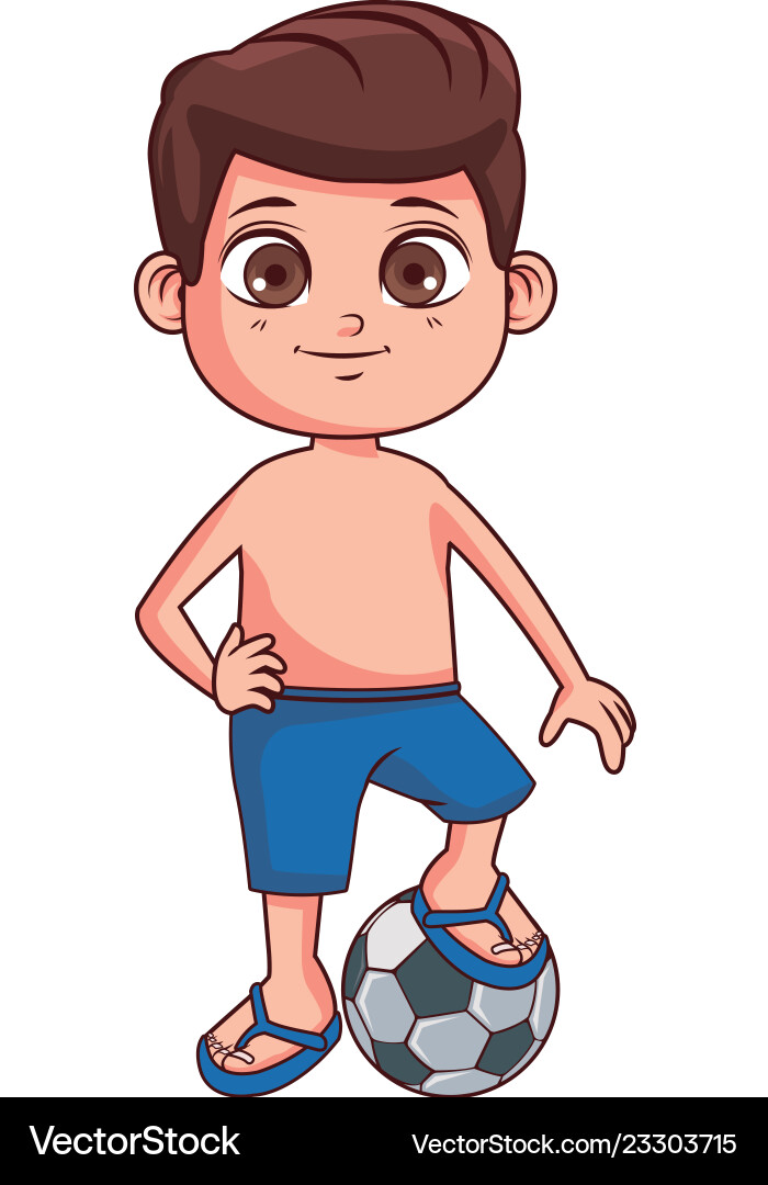 Summer kids cartoon Royalty Free Vector Image - VectorStock