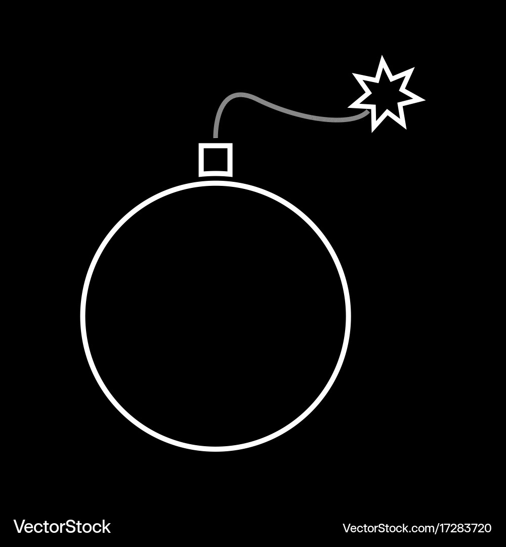 Bomb it is icon Royalty Free Vector Image - VectorStock