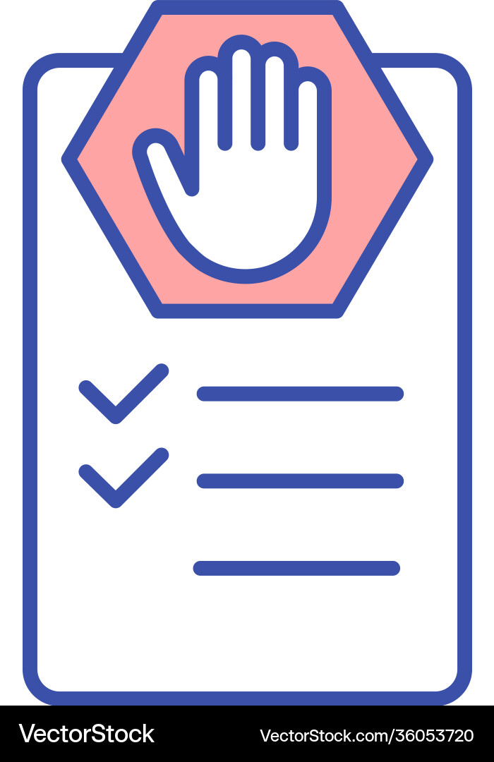 Create no list rgb color icon Royalty Free Vector Image