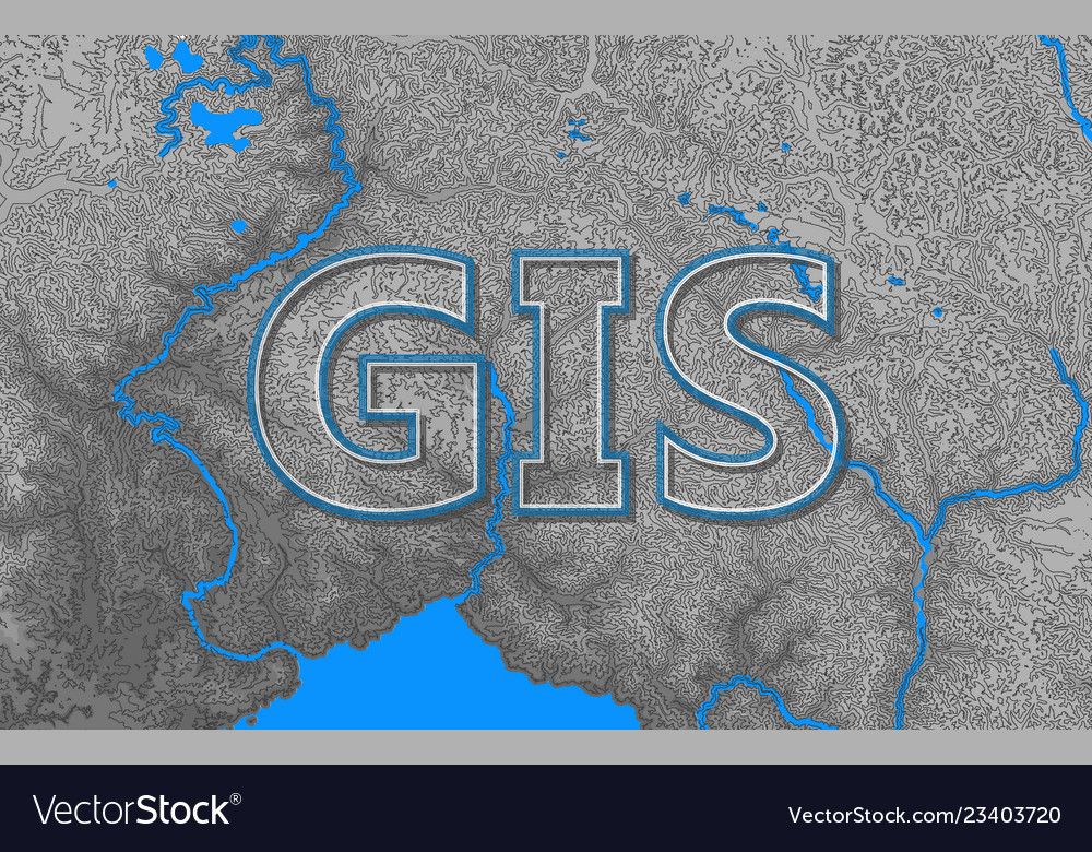 Geographic information systems gis cartography Vector Image Geographic information systems gis cartography Vector Image