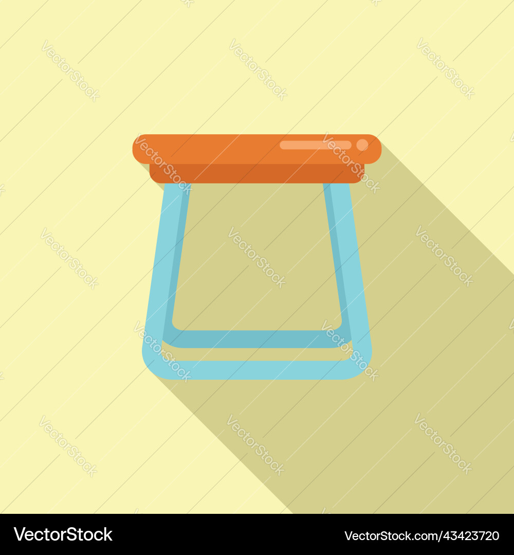 Gym bench icon flat sport school Royalty Free Vector Image