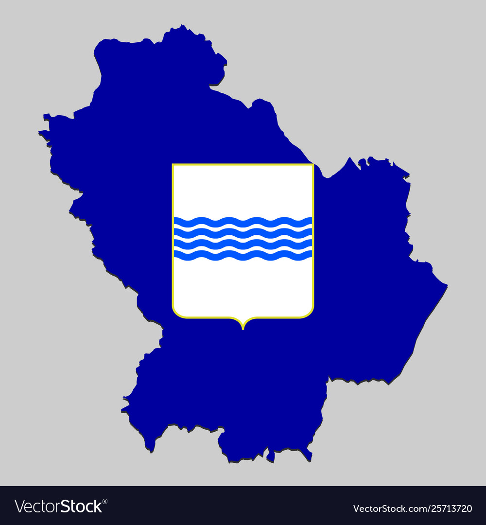 Map with flag Royalty Free Vector Image - VectorStock