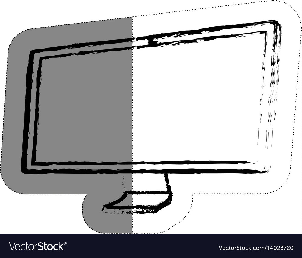 Monitor computer icon Royalty Free Vector Image