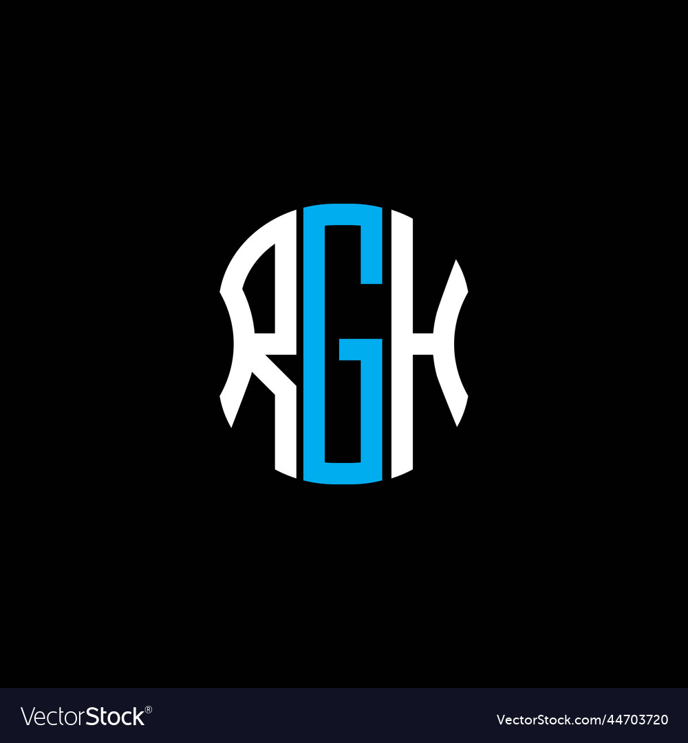 Rgh letter logo abstract creative design Vector Image