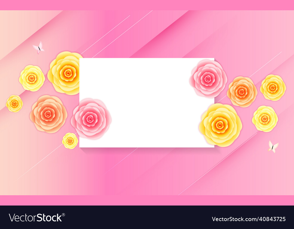 Abstract spring background template Royalty Free Vector