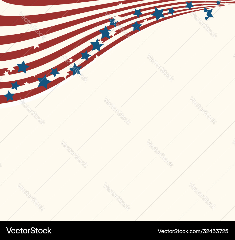 American flag patriotic background Royalty Free Vector Image