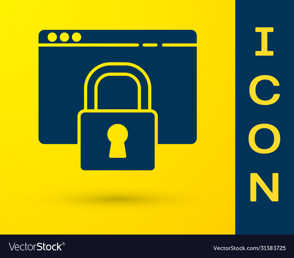 Blue secure your site with https ssl icon Vector Image