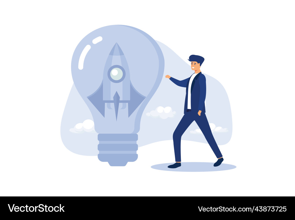 Entrepreneurship setting up new business Vector Image