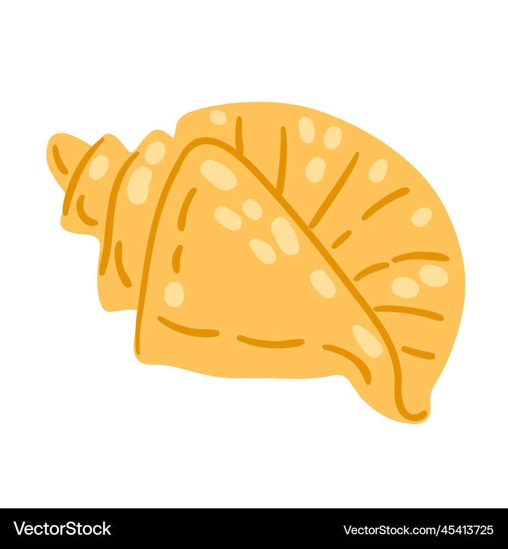 Sea shell natural icon marine Royalty Free Vector Image