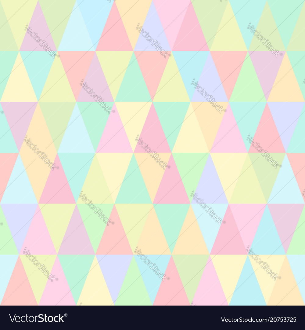Seamless pattern of colorful triangles Royalty Free Vector
