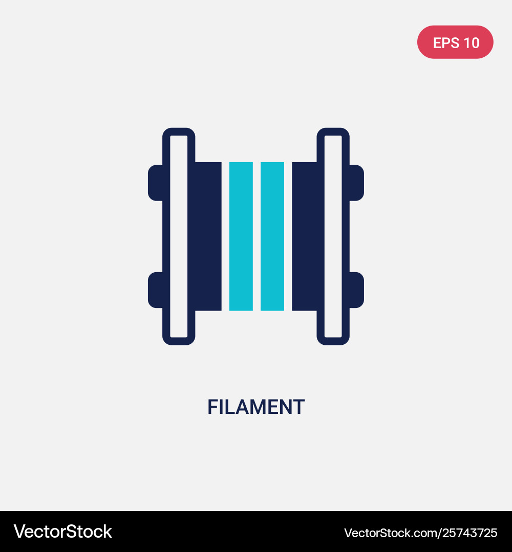 Two color filament icon from general-1 concept Vector Image