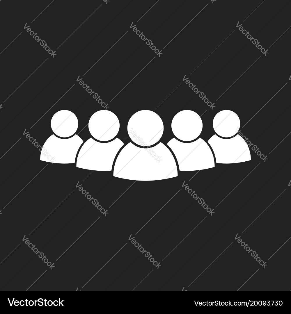 Group of people icon persons Royalty Free Vector Image