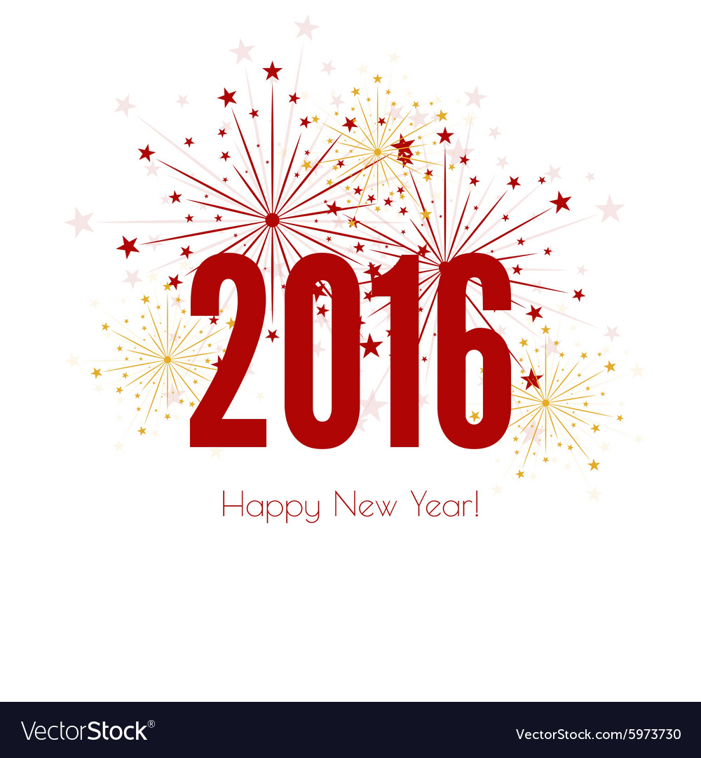 Happy new year 2016 Royalty Free Vector Image - VectorStock
