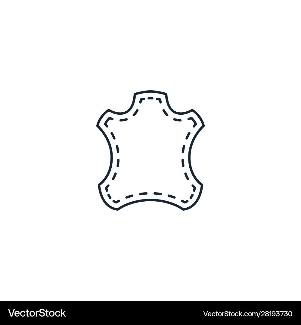 Leather creative icon from handmade icons Vector Image