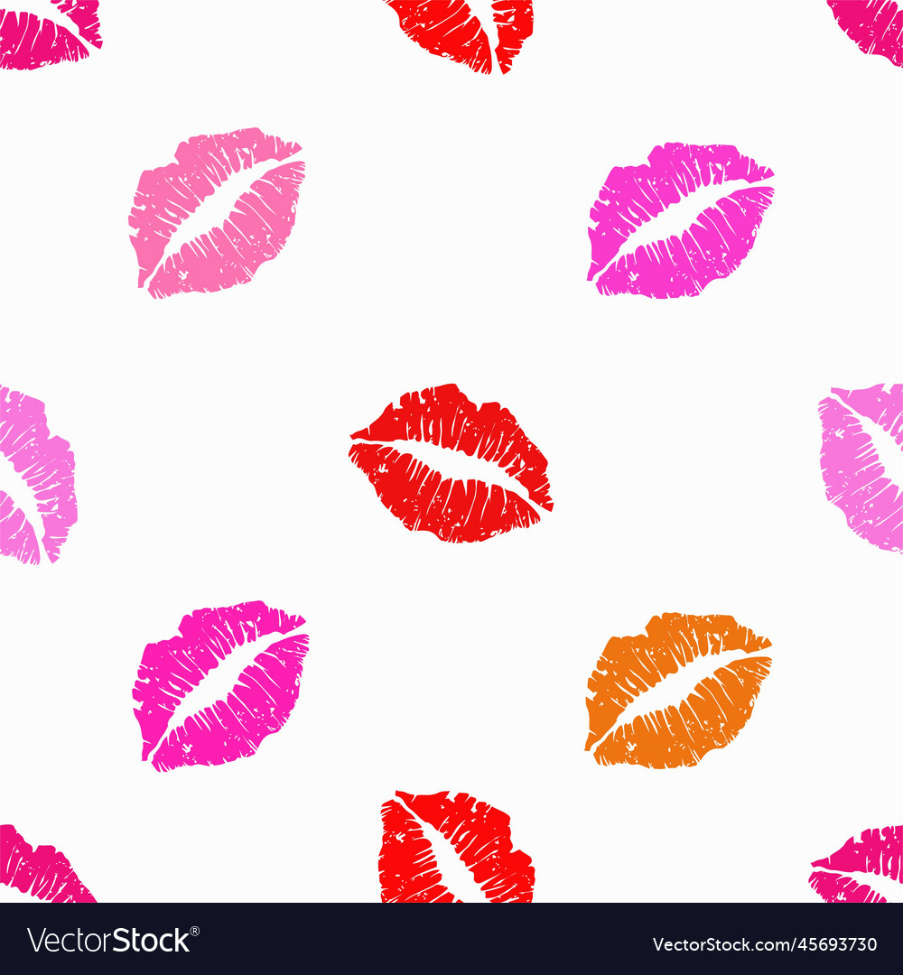 Lips pattern Royalty Free Vector Image - VectorStock