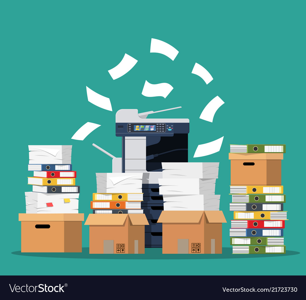 Office multifunction machine Royalty Free Vector Image