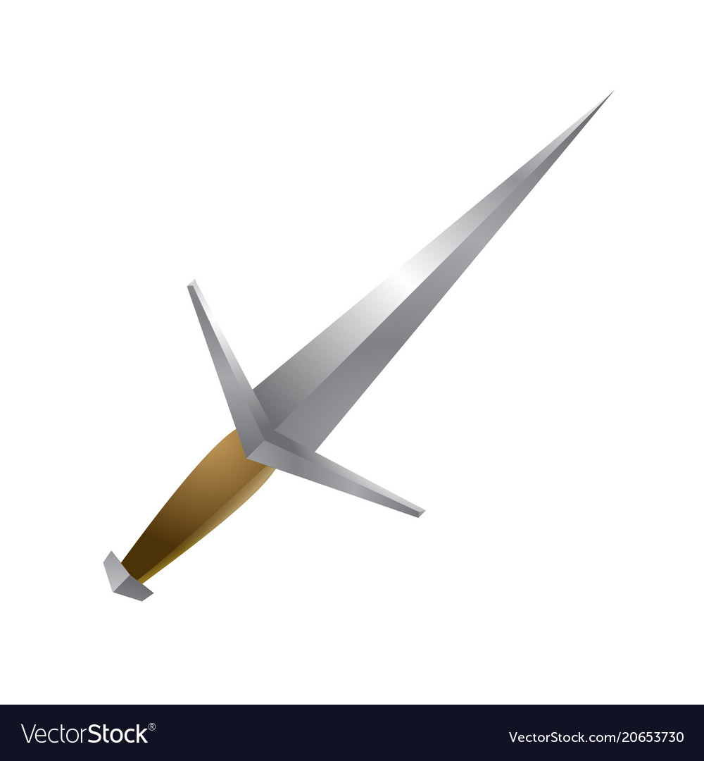 Sharp dagger Royalty Free Vector Image - VectorStock