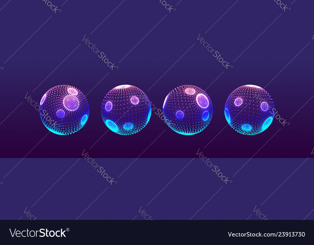 Sphere consisting points global digital Royalty Free Vector Sphere consisting points global digital Royalty Free Vector